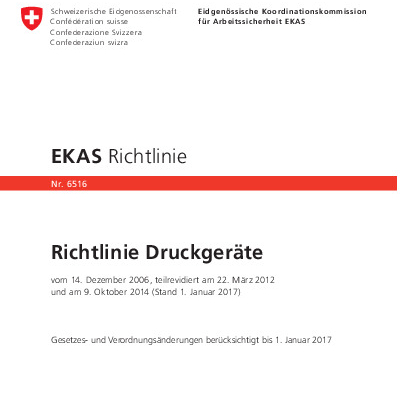 Druckgeräteverwendungs-Verordnung (DGVV) | Suva