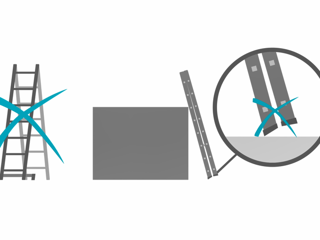 Leitern richtig einsetzen: So vermeiden Sie Abstürze