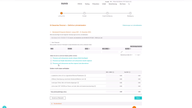 Déclaration des salaires – service en ligne | Infos/vidéos