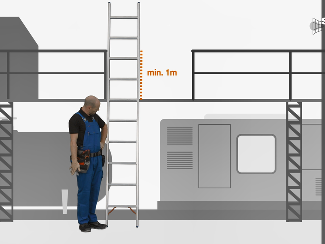 Leitern richtig einsetzen: So vermeiden Sie Abstürze